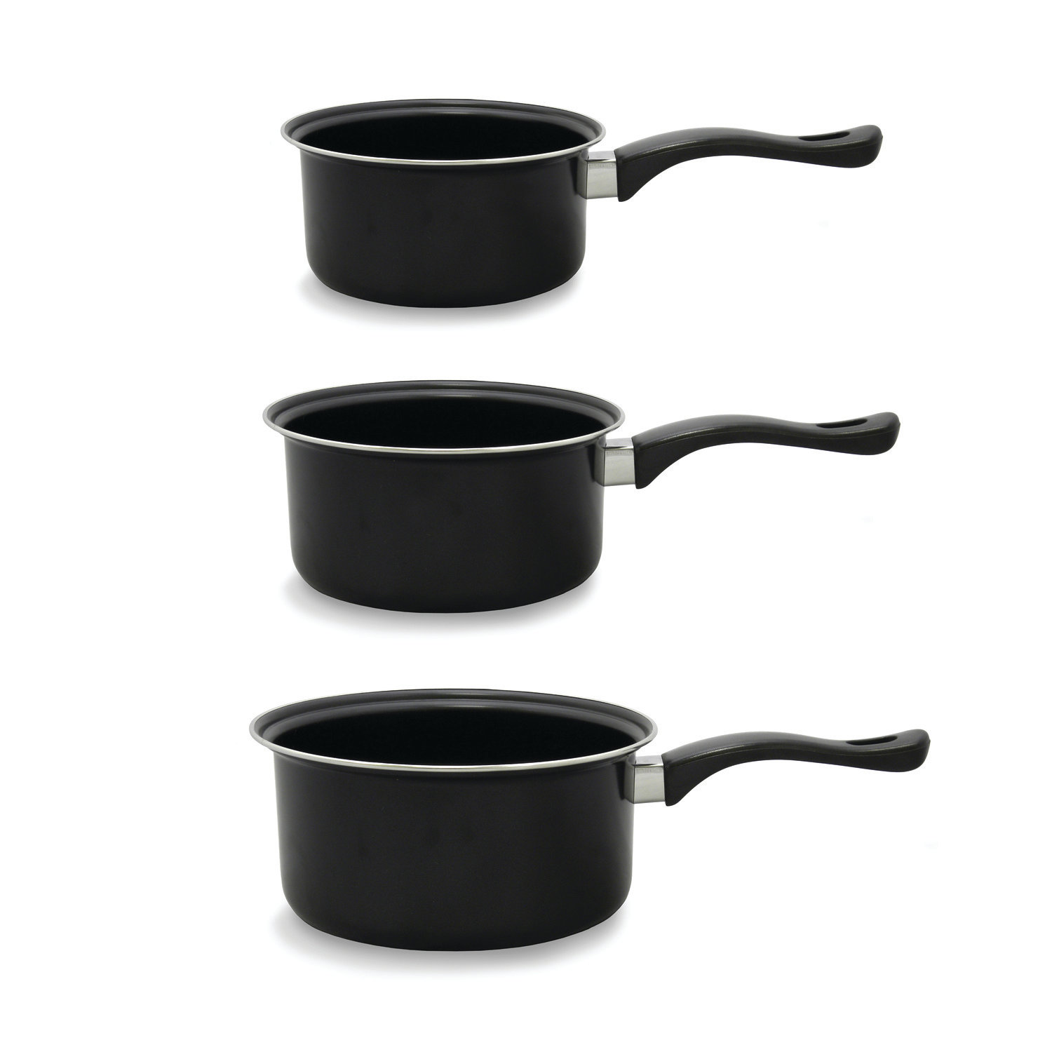 Brentwood Appliances 3 Piece Sauce Pan Set | Wayfair