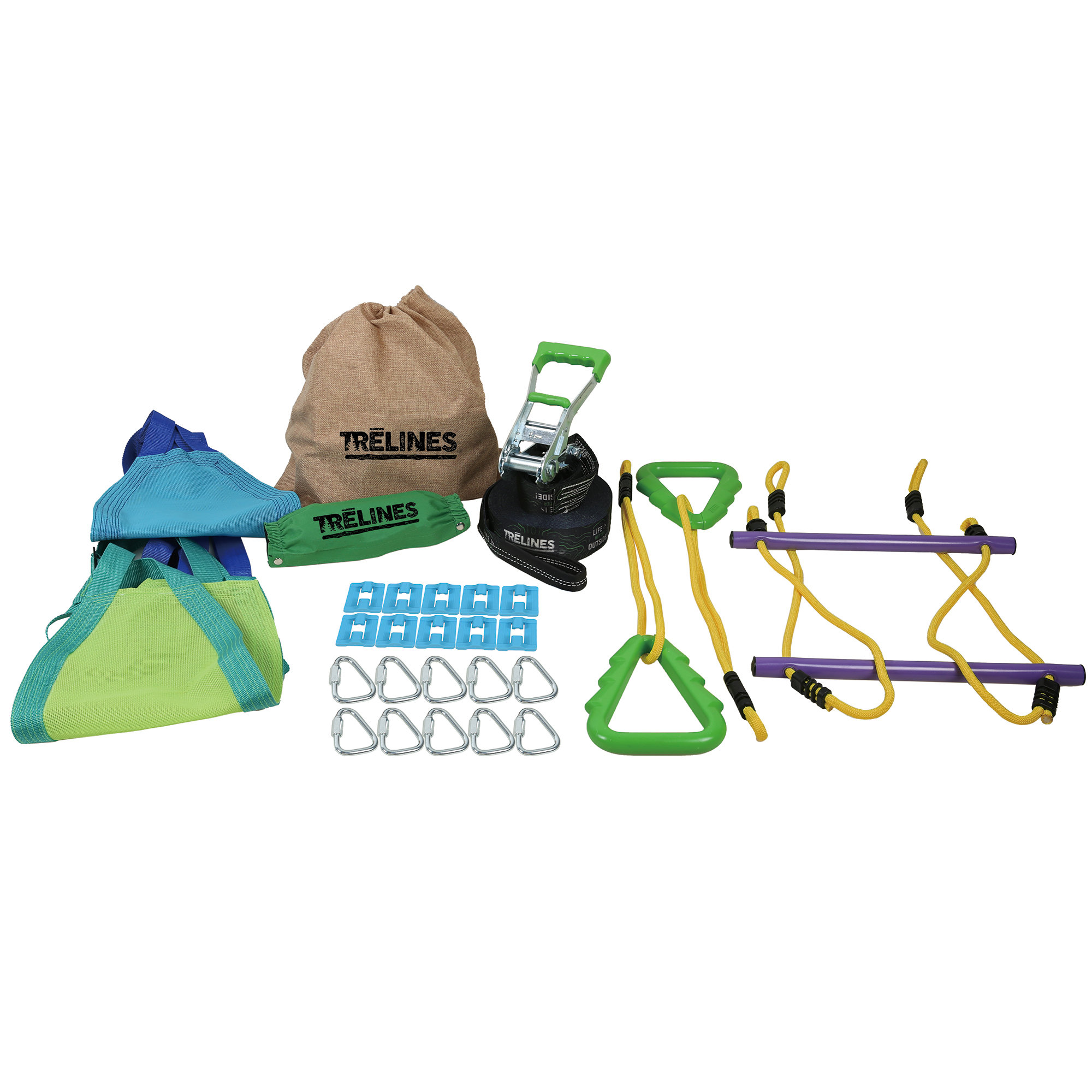 HaPe Trelines: Swingset Gymnastics Kit - Gym Rings, Trapeze Bar, 2 ...