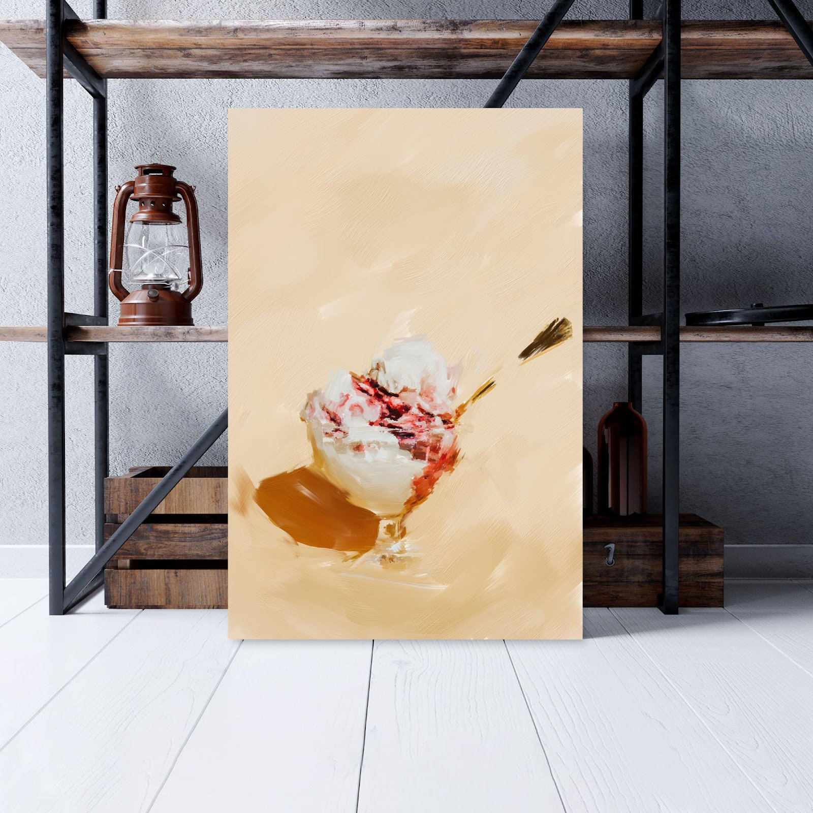 Red Barrel Studio® Ice Cream With Cherry On Top - 1 Piece Rectangle ...