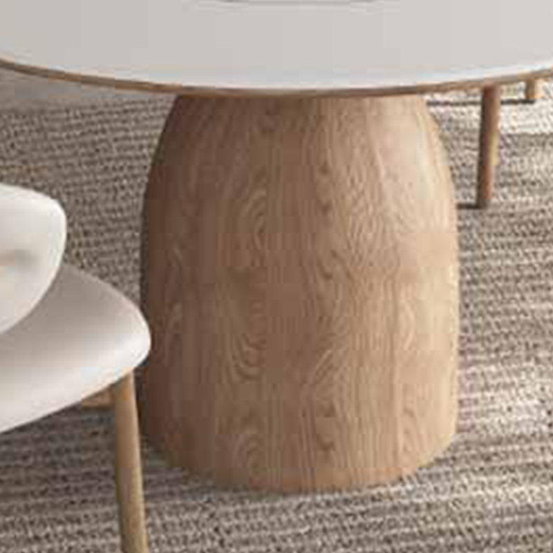 Greyleigh Solid Wood Rock-Plate Round Dining Table Chair Set | Wayfair