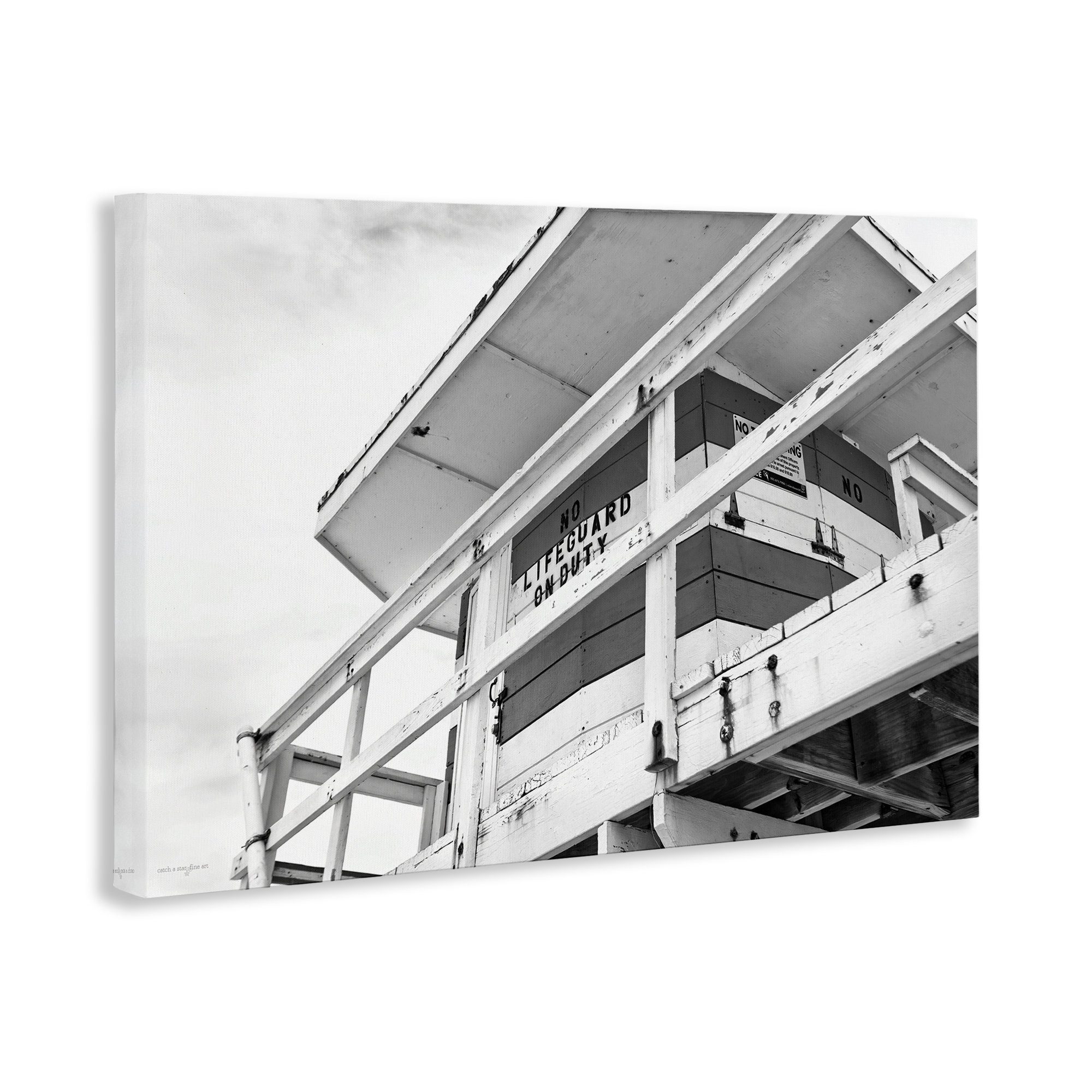 Ophelia & Co. Lifeguard Building on Beach Canvas, design by Seven Trees ...