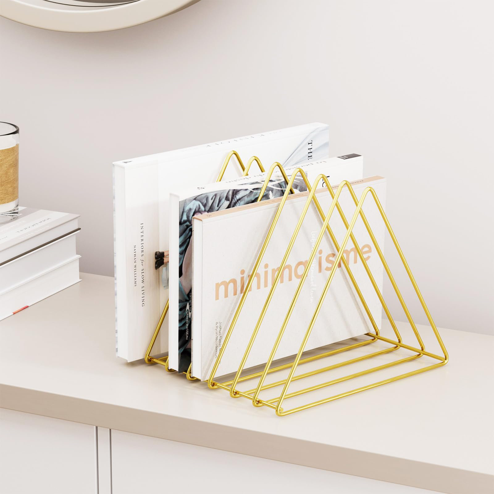 Mercer41 Triangle Desk Organizers Metal Wire Magazine Holder, Pack of 2 ...