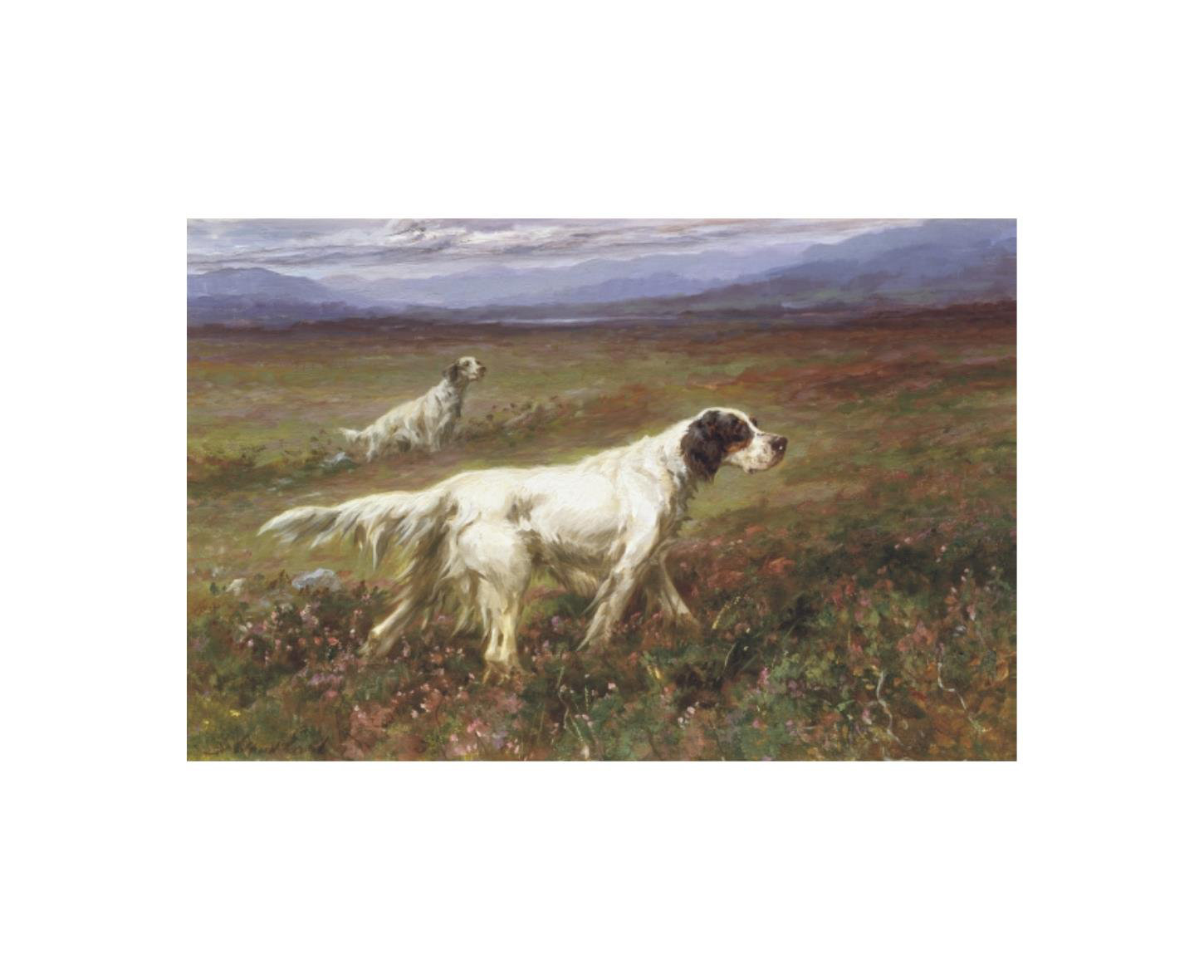 Chelsea Art Studio Setters on the Moors by Maud Earl - Wrapped Canvas ...