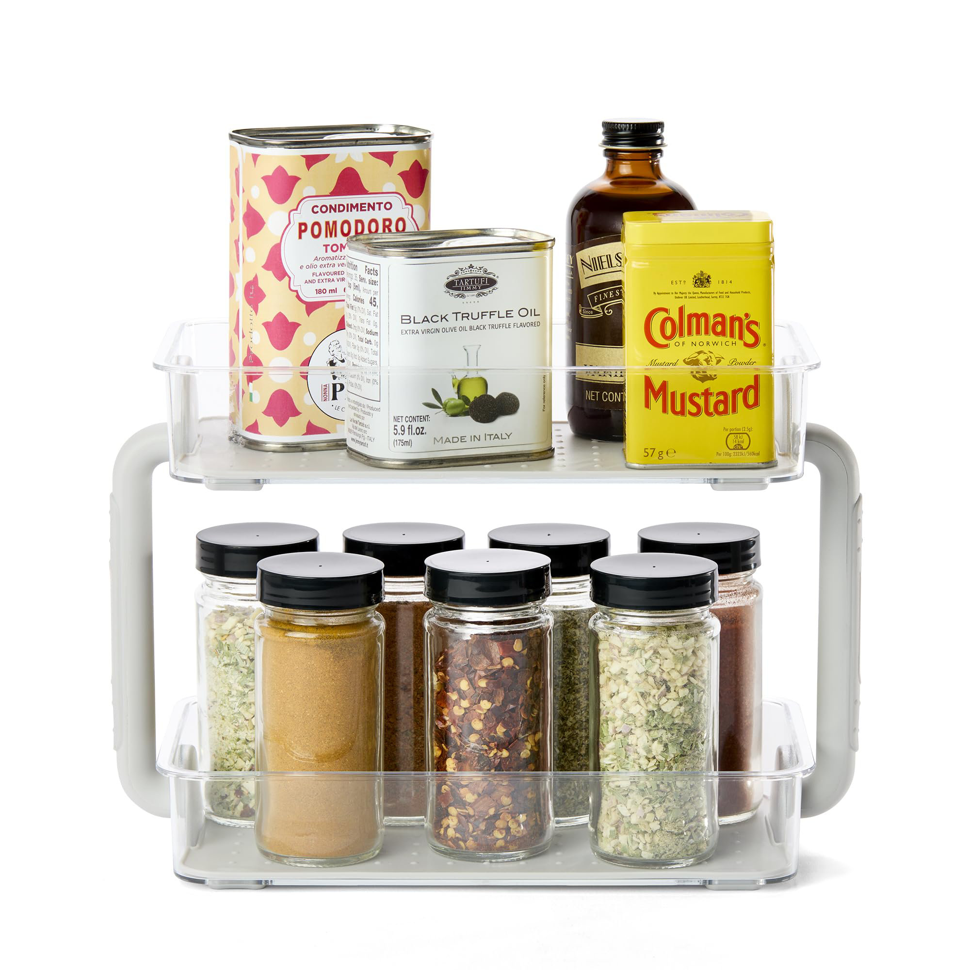 Prep & Savour Two Level Spice Organizer-Cabinet Collection Maximizes ...