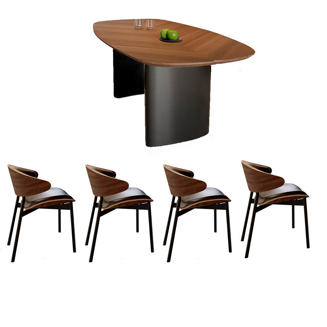 HomeLuxea Vintage solid wood dining tables sets - Wayfair Canada