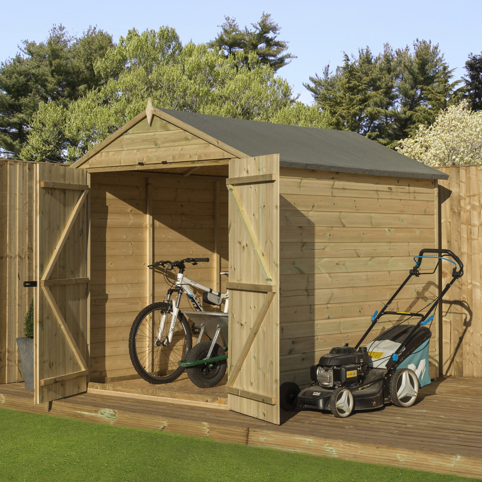 Empire Sheds Ltd Premier Apex Shiplap Wooden Shed & Reviews | Wayfair.co.uk