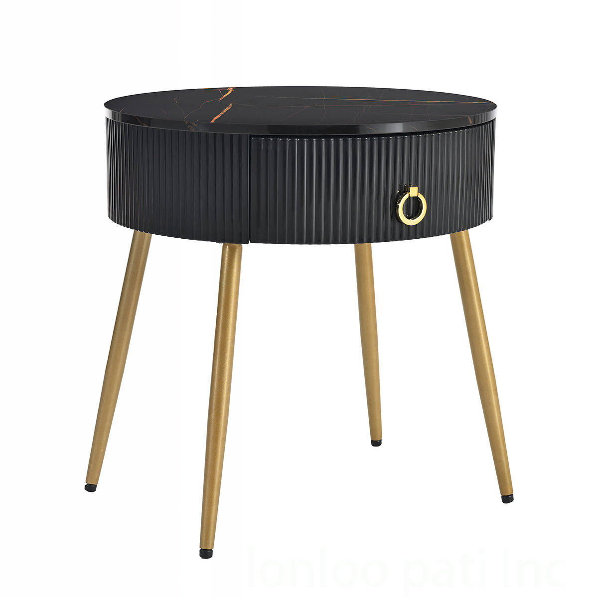 Everly Quinn Elegant and Functional End Tables with Faux Marble and ...