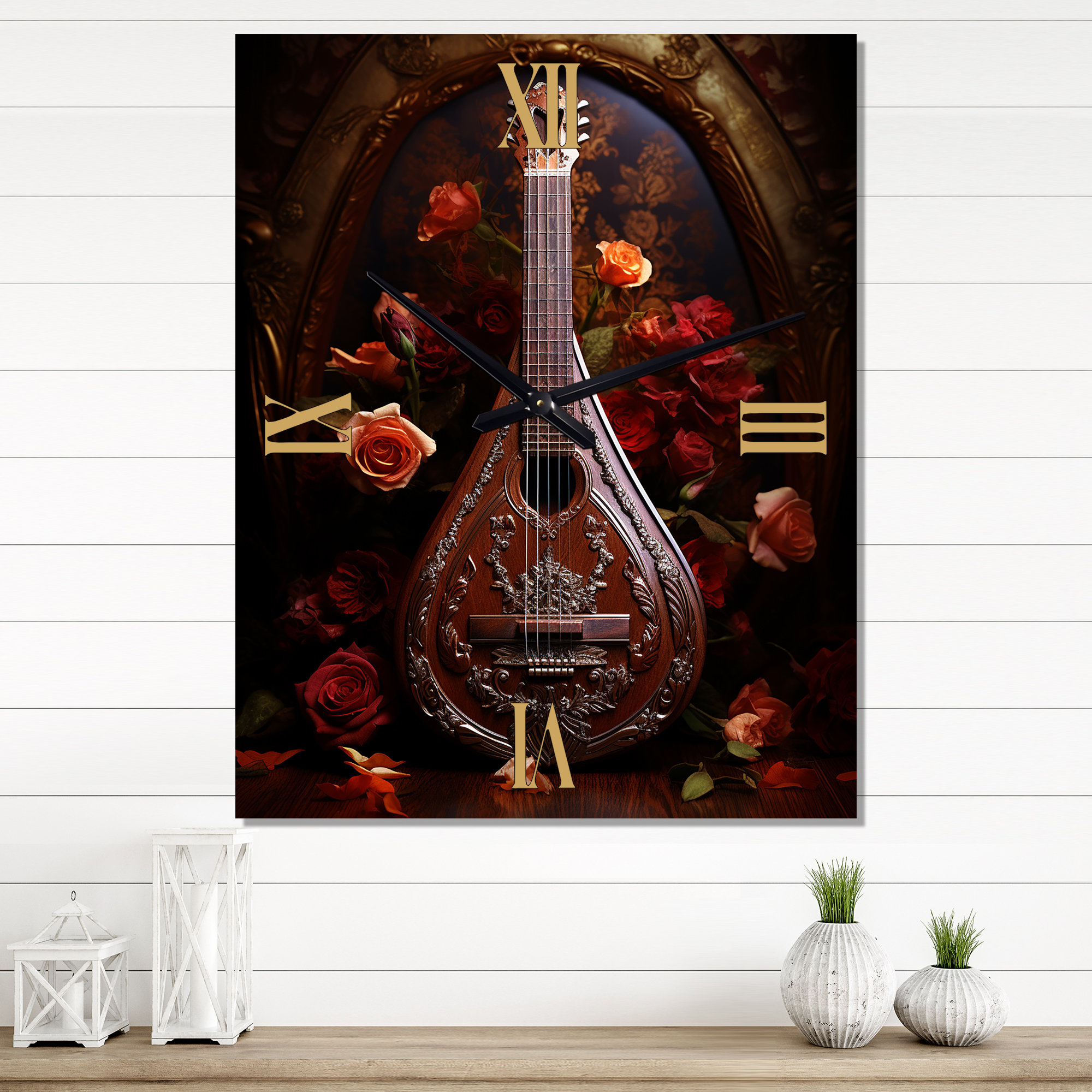 East Urban Home Cynde - Music Wall Clock Oversized | Wayfair