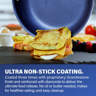 Granitestone Blue 14" Nonstick Aluminum Frying Pan with Helper Handle ...