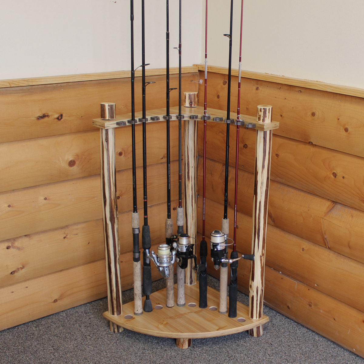 WFX Utility™ Baudette 12 Rod Freestanding Fishing Rack & Reviews | Wayfair