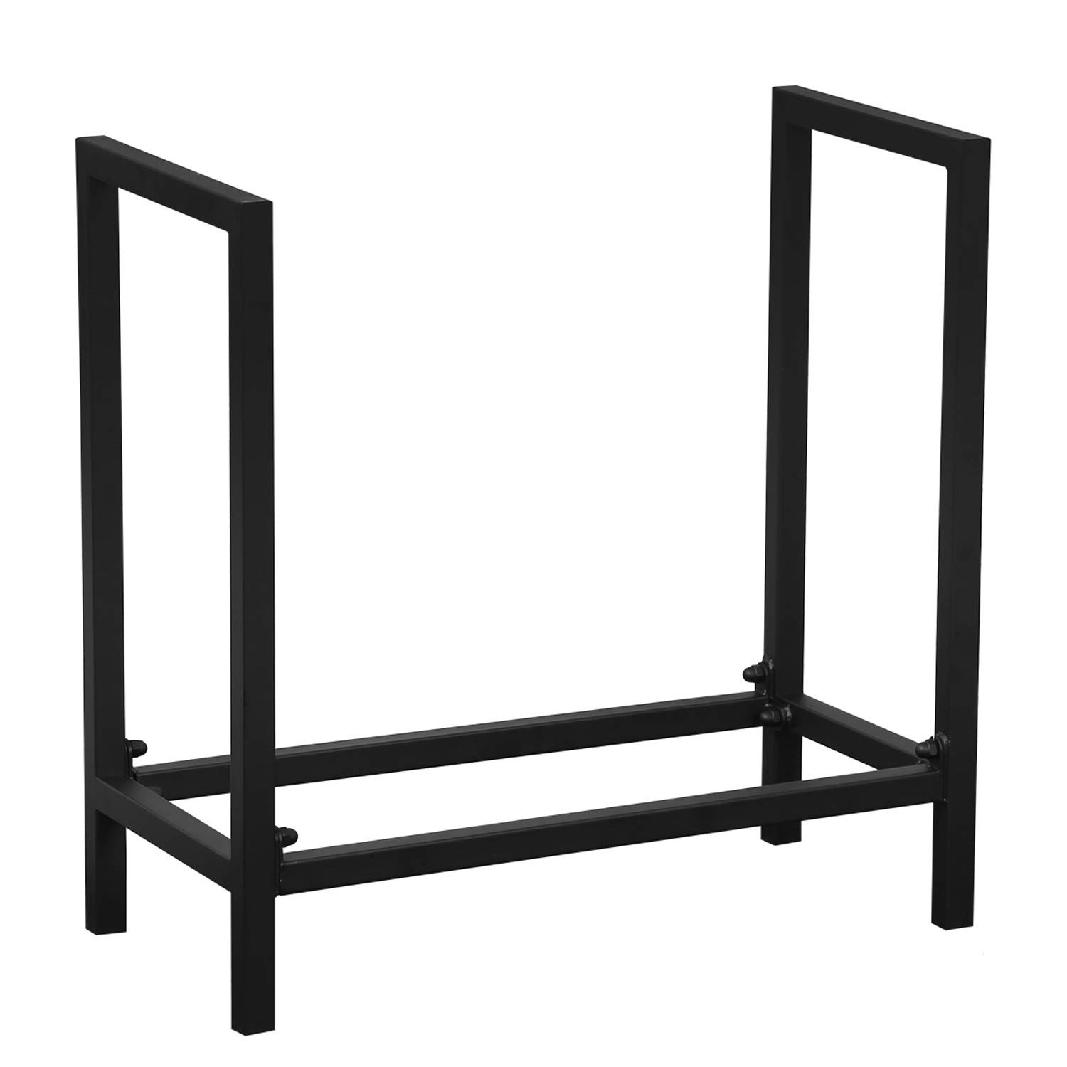 17 Stories Industrial Rustic Firewood Log Rack - Durable Metal Storage ...