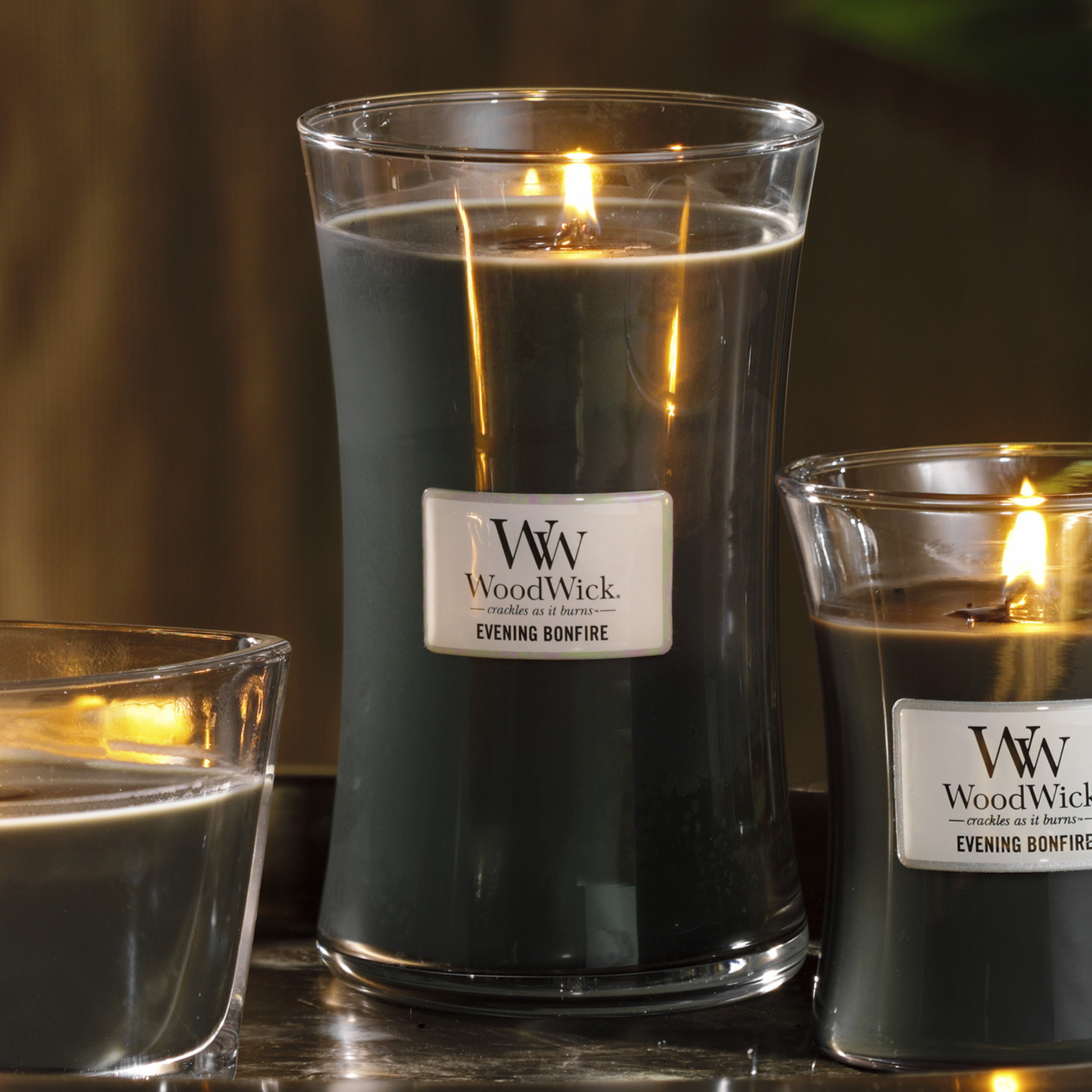 WoodWick Ellipse Evening Bonfire Scented Jar Candle & Reviews | Wayfair