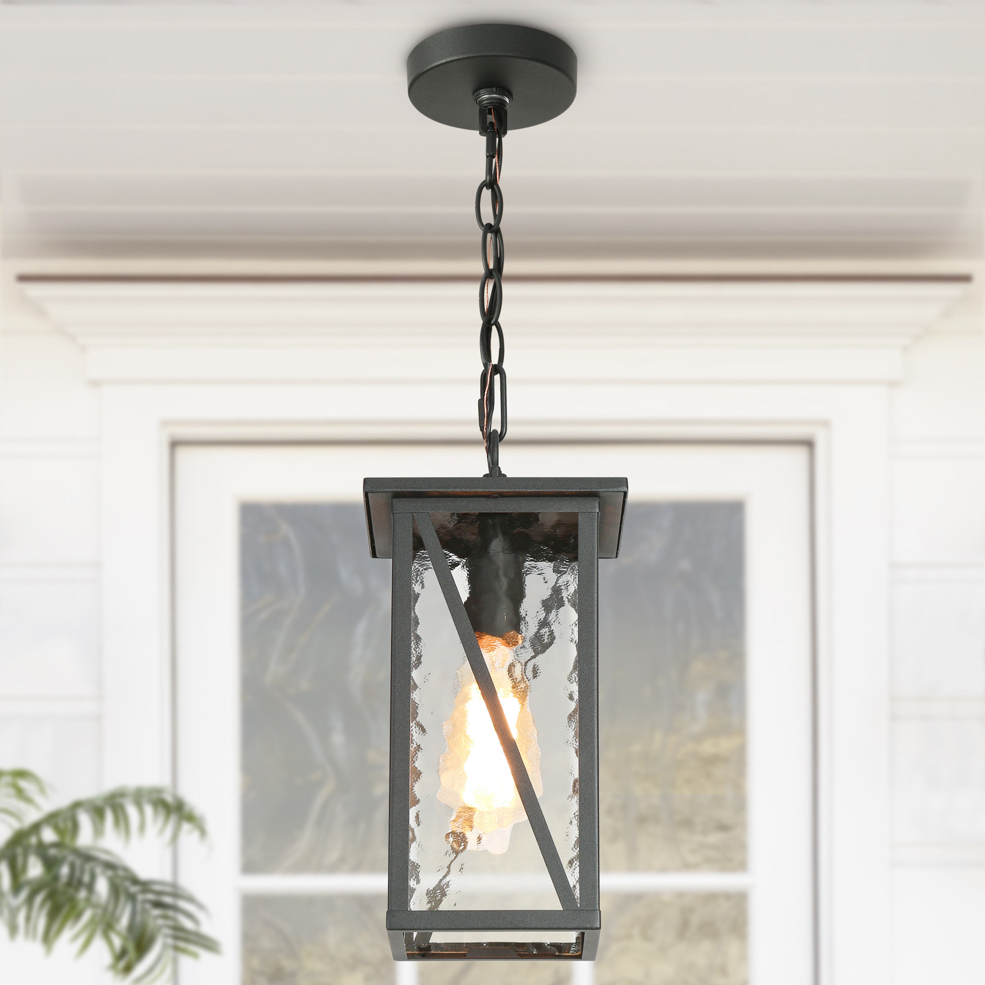 17 Stories Dekotah 1-Light Matte Black Delainy Outdoor Lighting | Wayfair