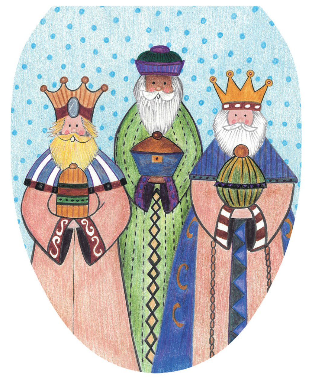 Toilet Tattoos Holiday Three Kings Toilet Seat Decal | Wayfair