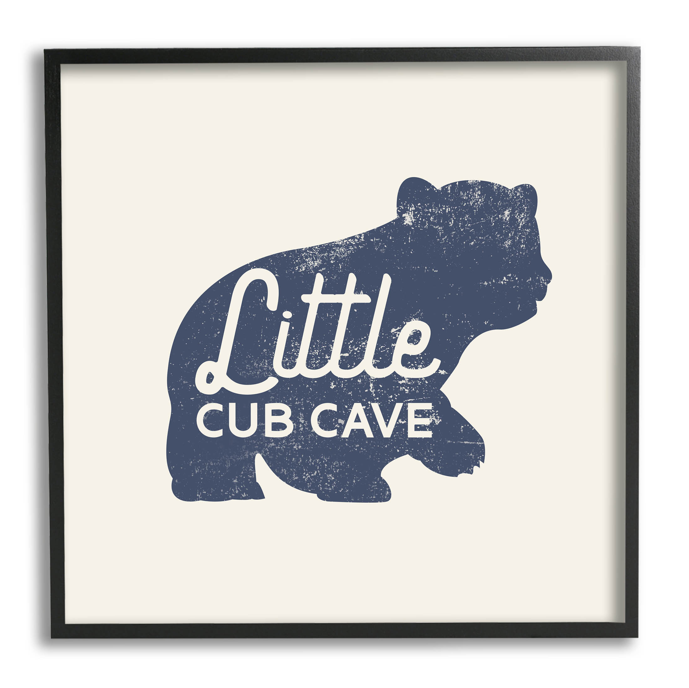 Stupell Industries Little Cub Cave Animal Framed Giclee Art By Lil' Rue ...
