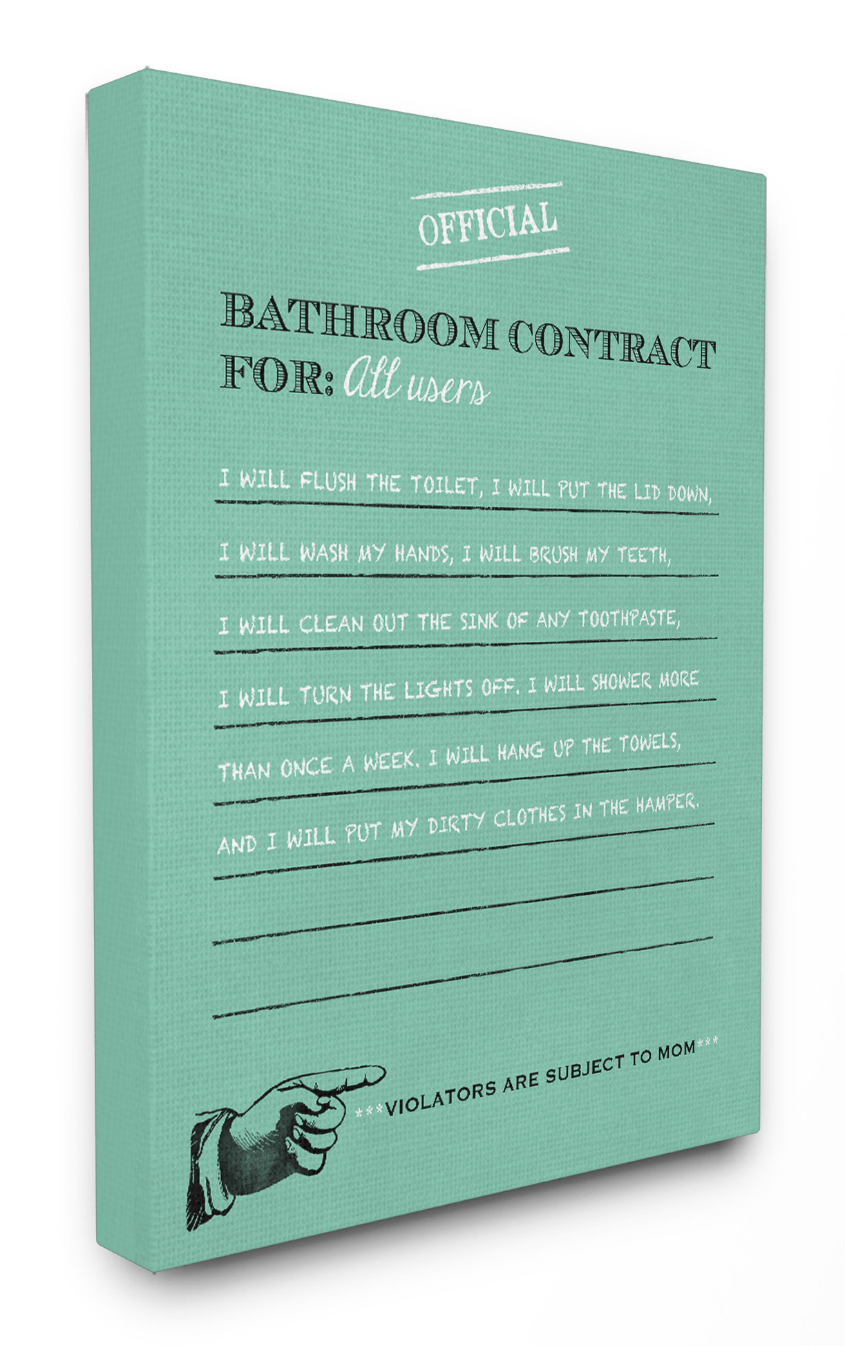 Wrought Studio Master Bath Plan Blueprint - Textual Art Print on Canvas ...