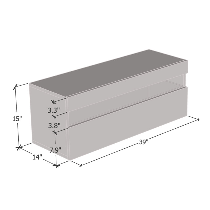 Orren Ellis Ada TV Stand for TVs up to 43" & Reviews | Wayfair