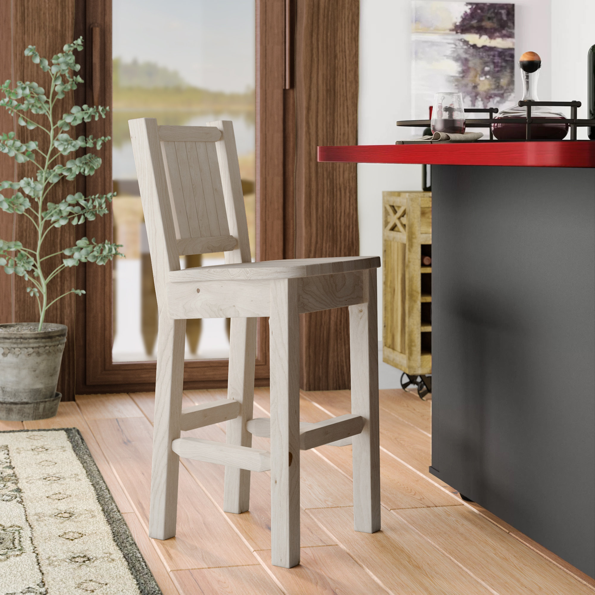 Loon Peak® Montana Collection Lodge Pole Pine Bed | Wayfair