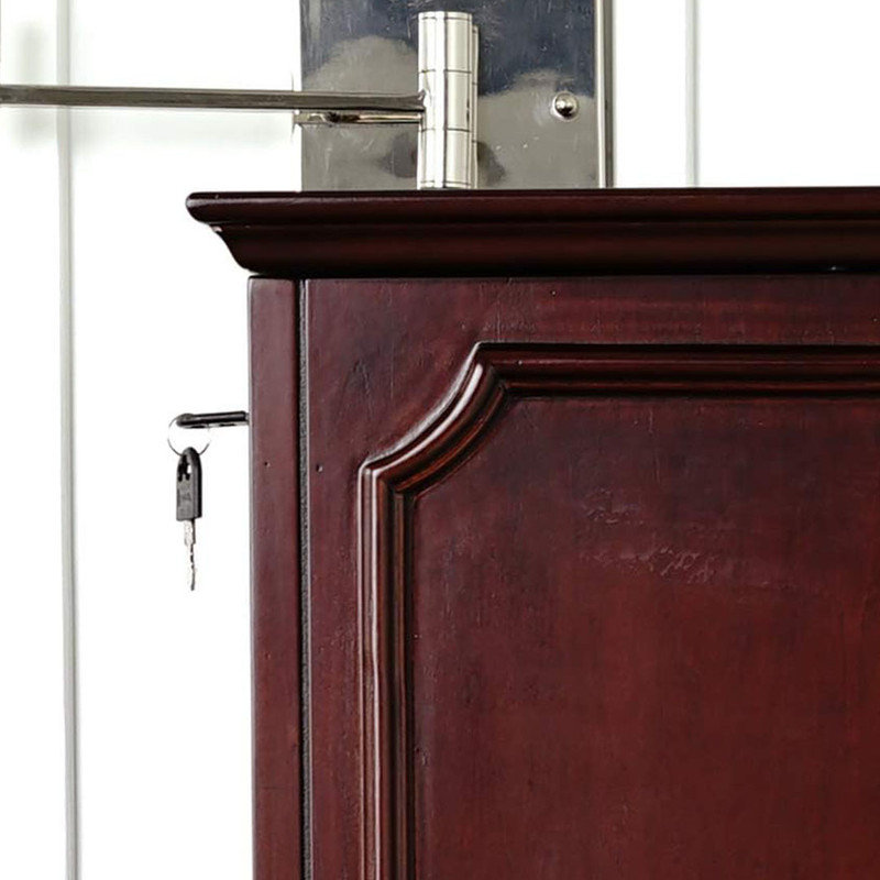 DEBLIT Lockable Jewelry Armoire with Mirror and 7 Drawers, Fully ...