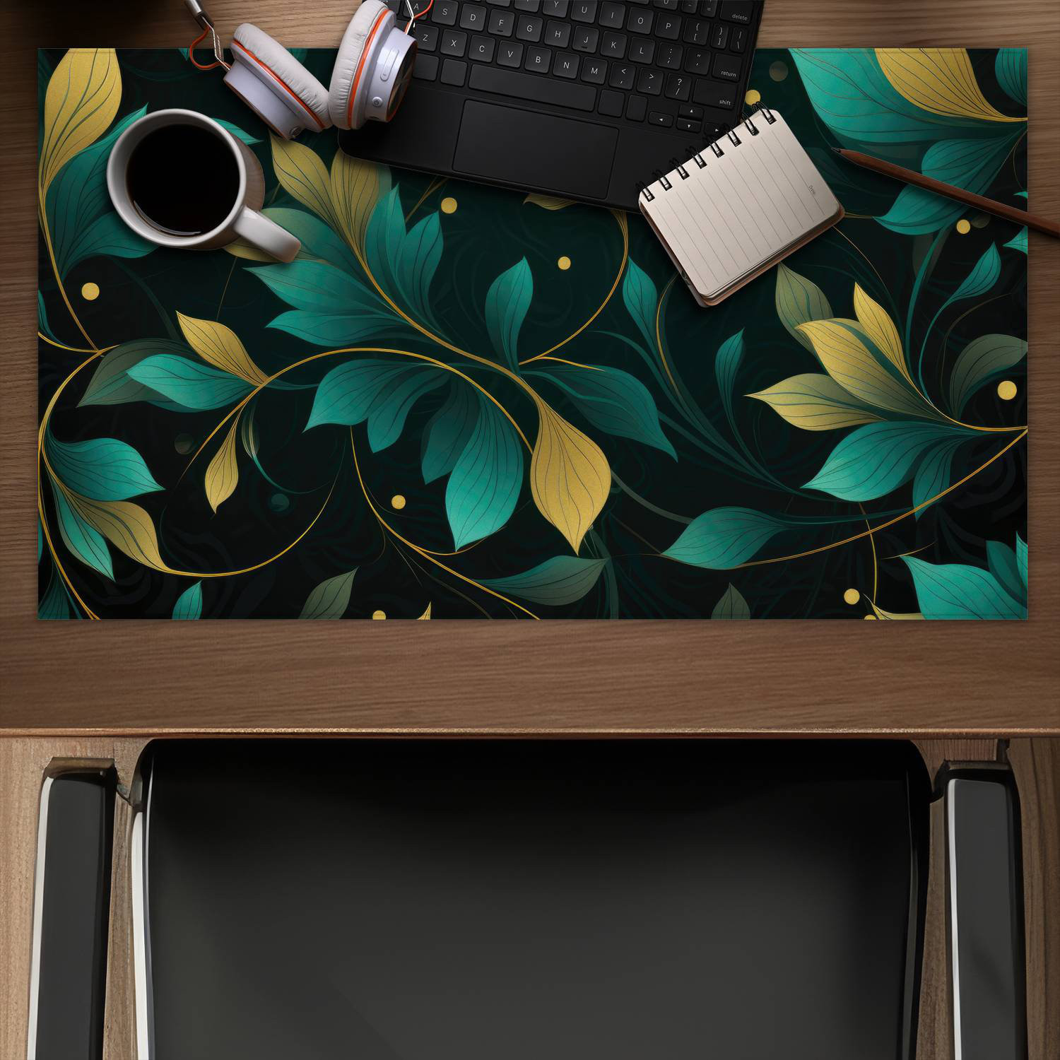 East Urban Home Twirling twigs - 14.00"x24.25" Desk mat | Wayfair