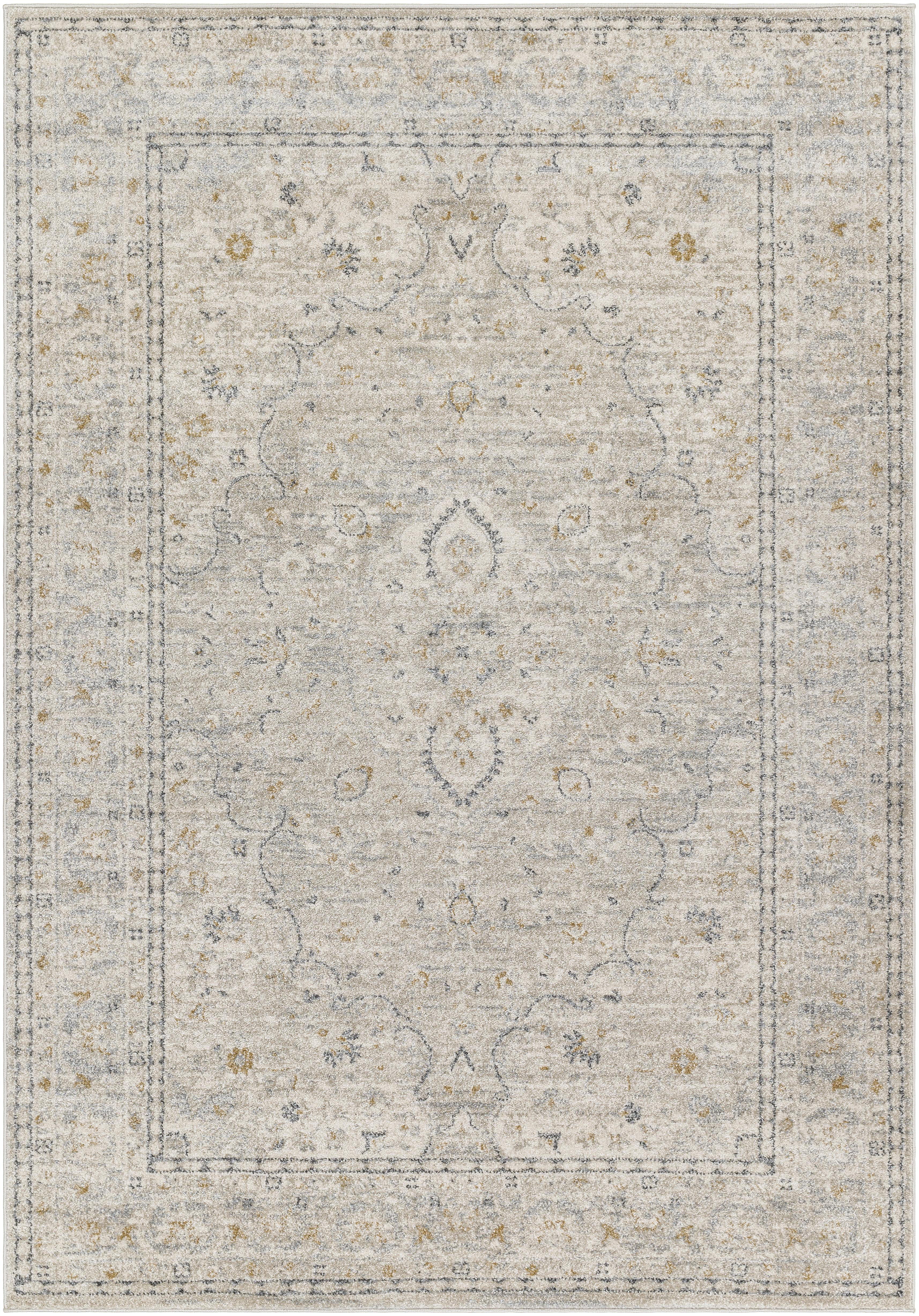 Bungalow Rose Zamirah Rectangle Oriental Machine Woven Polypropylene ...