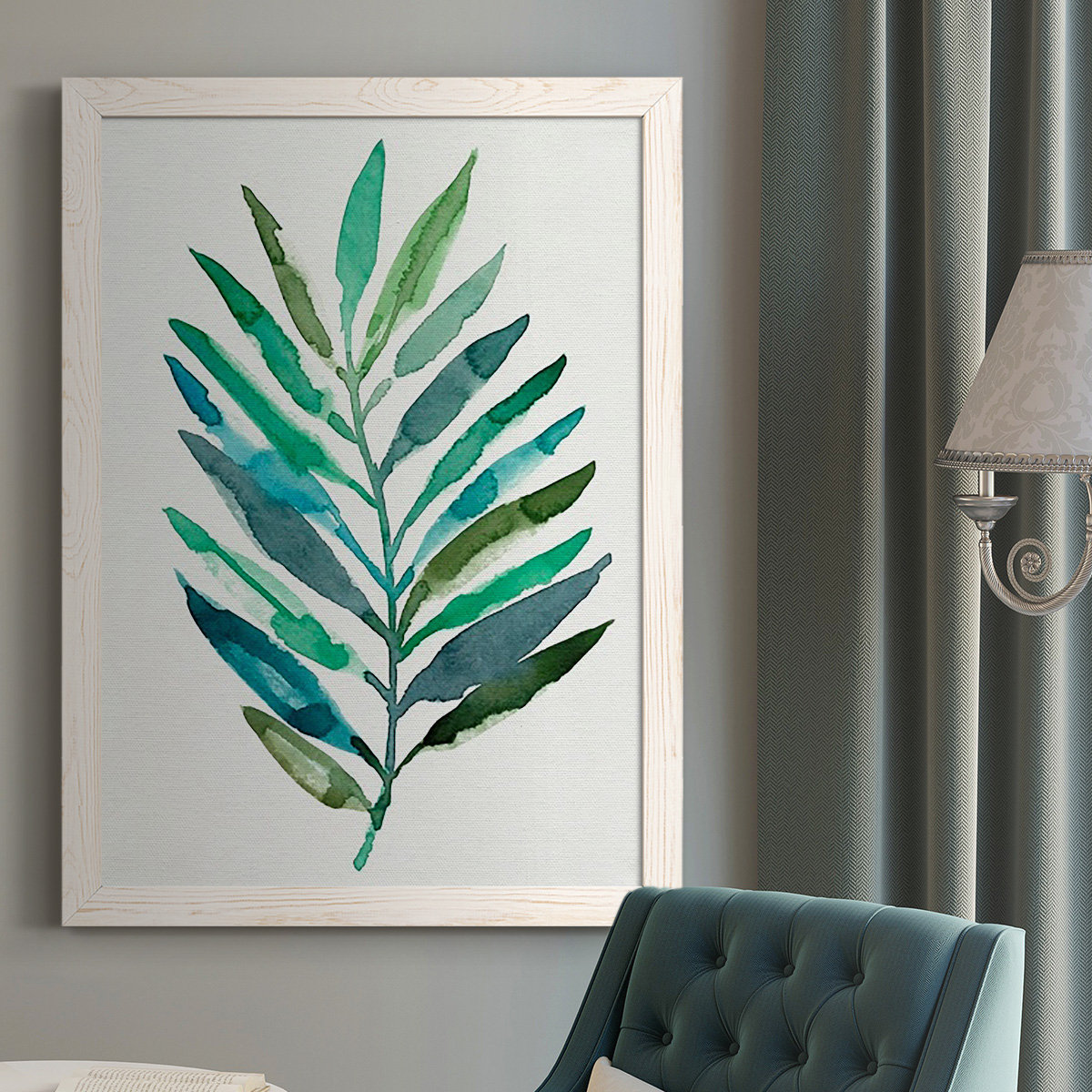 Bay Isle Home™ Ozment Palm Frond Flow IV - Single Picture Frame Print ...
