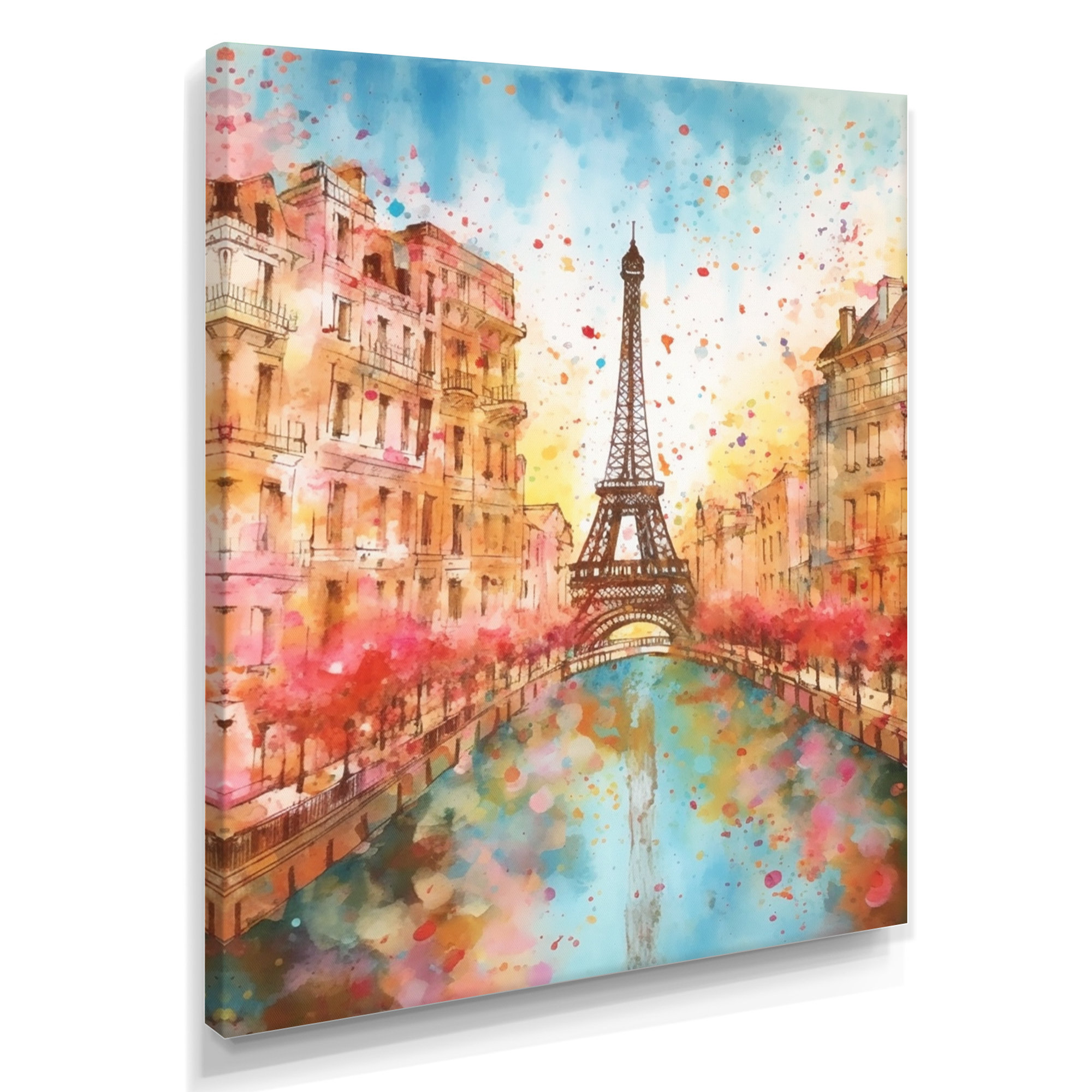 Winston Porter Pastel Paris Collage Eiffel Tower - City Paris Wall Art ...