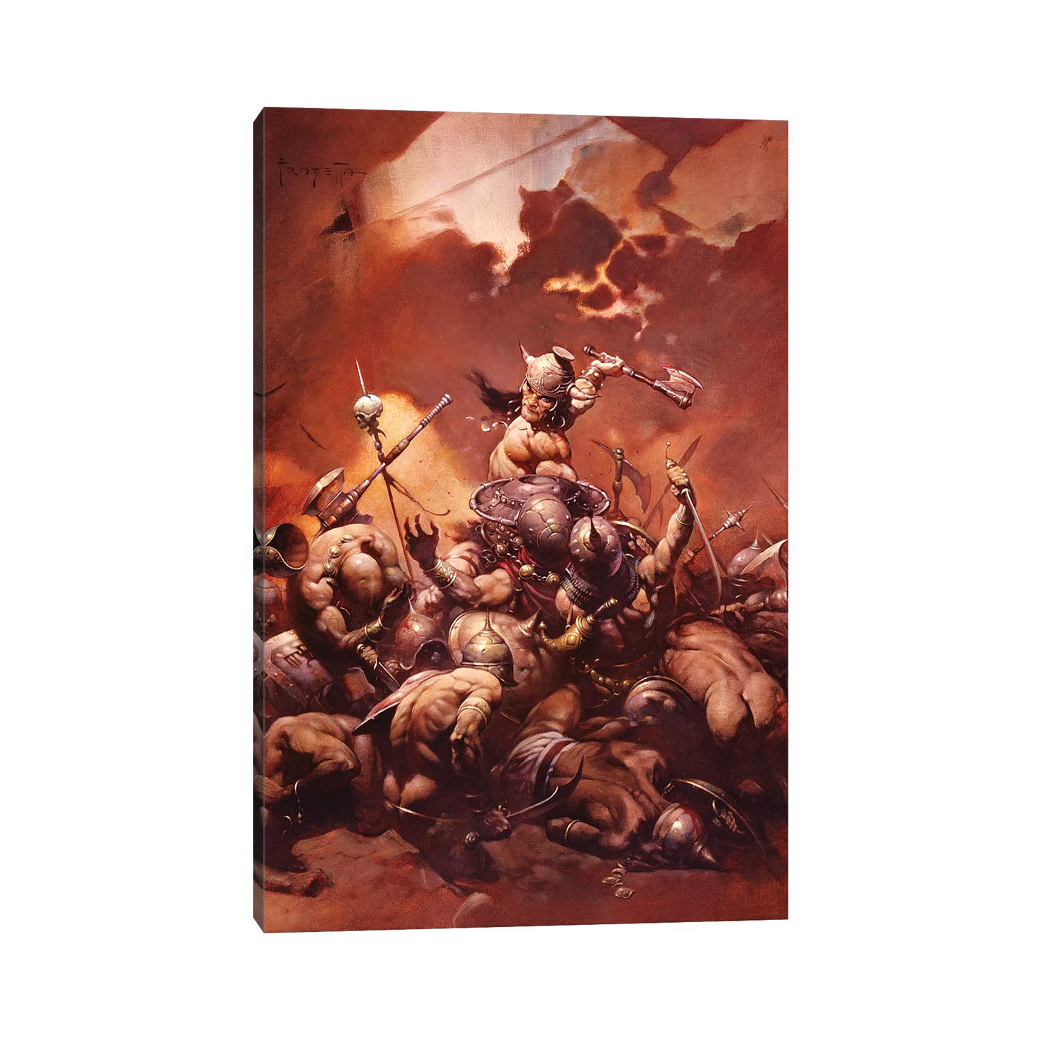 East Urban Home Destroyer by Frank Frazetta - Wrapped Canvas Graphic ...