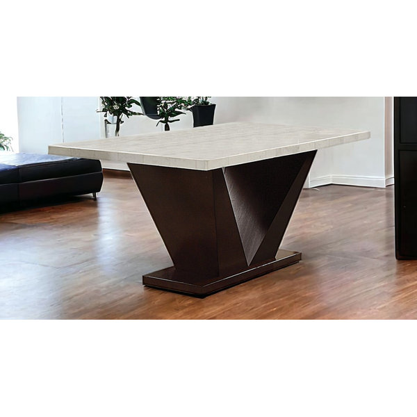 Orren Ellis Finau 64" Pedestal Dining Table | Wayfair