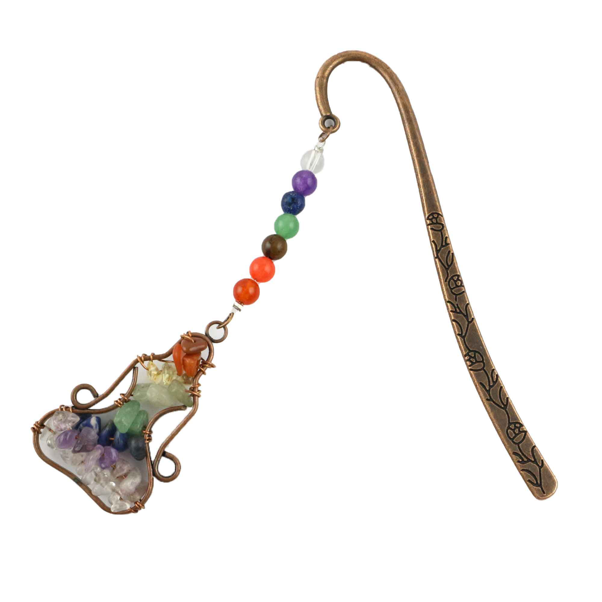 The Holiday Aisle® Chakra Healing Crystals Bronze Bookmark - Yoga Pose ...