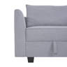 Ebern Designs Emeth Linen Modular loveseat Sectional Sofa with Sturdy ...