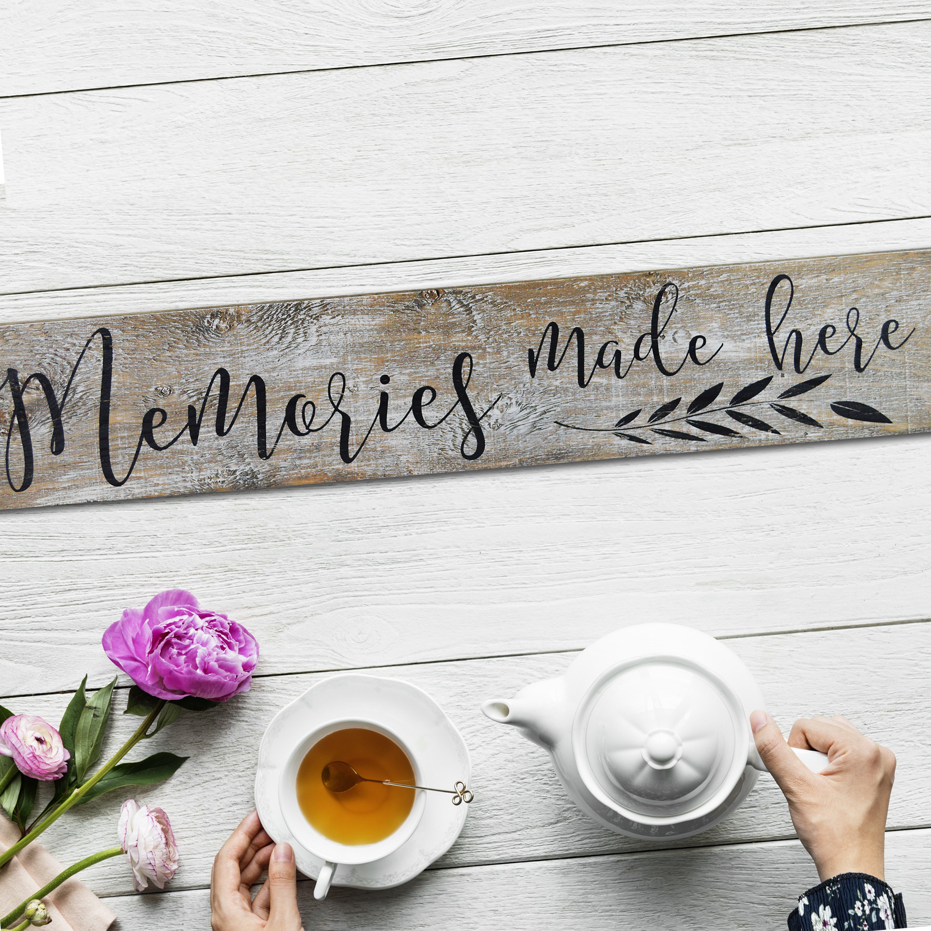 Gracie Oaks 'Memories Made Here' - Unframed Textual Art on Wood ...
