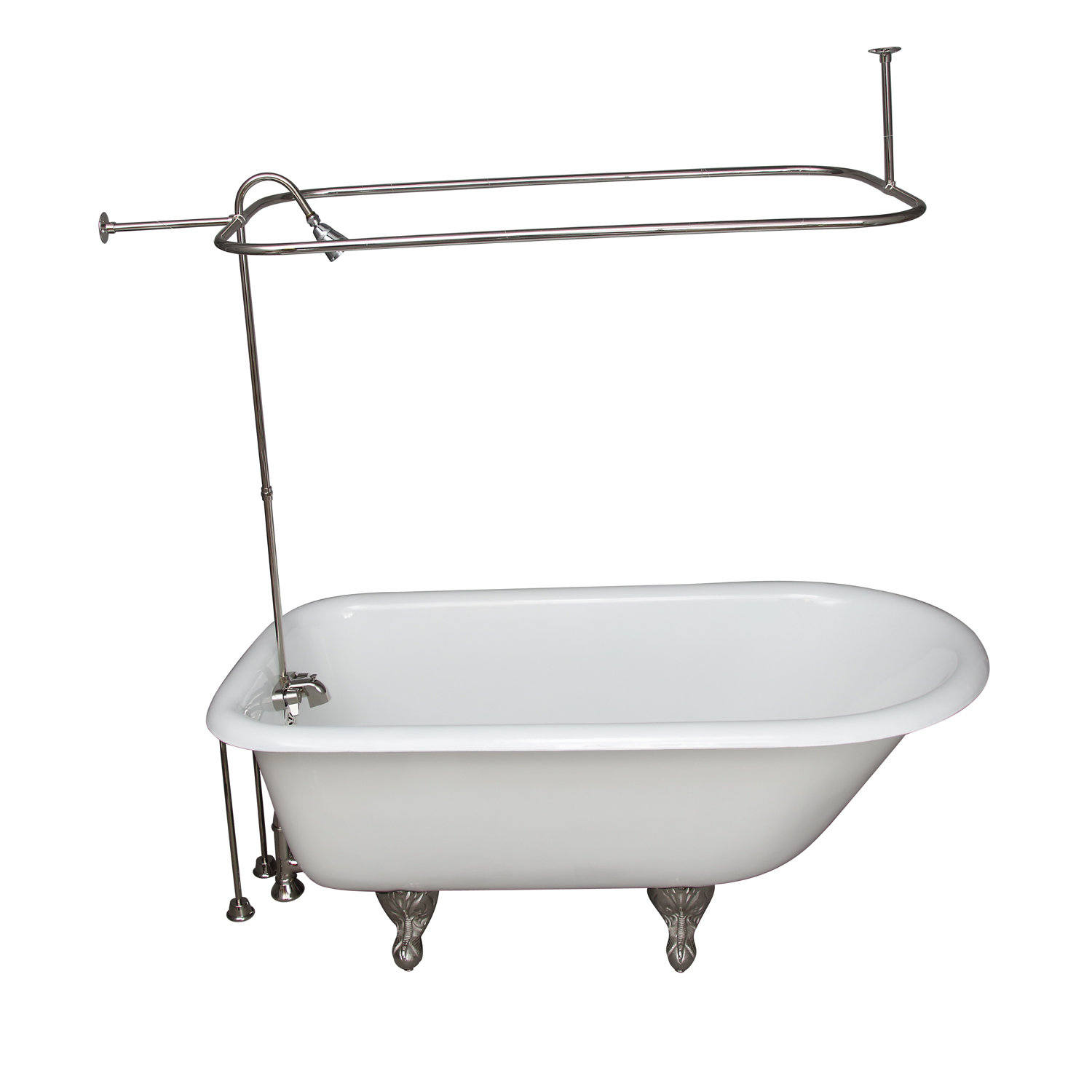 Barclay 60" x 30" Freestanding Soaking Cast Iron Bathtub | Wayfair