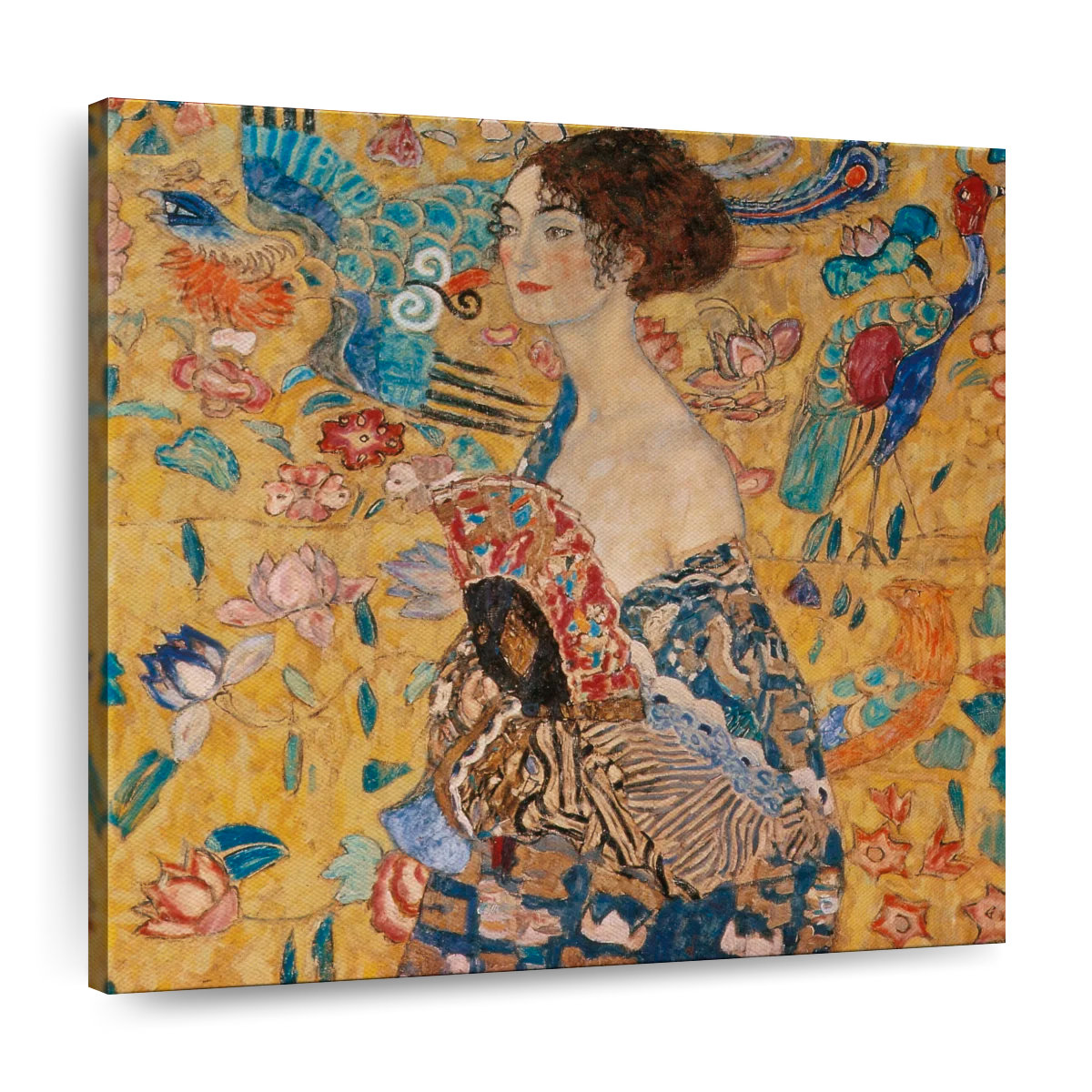 Mercer41 Lady With A Fan Canvas Print On Canvas Print | Wayfair
