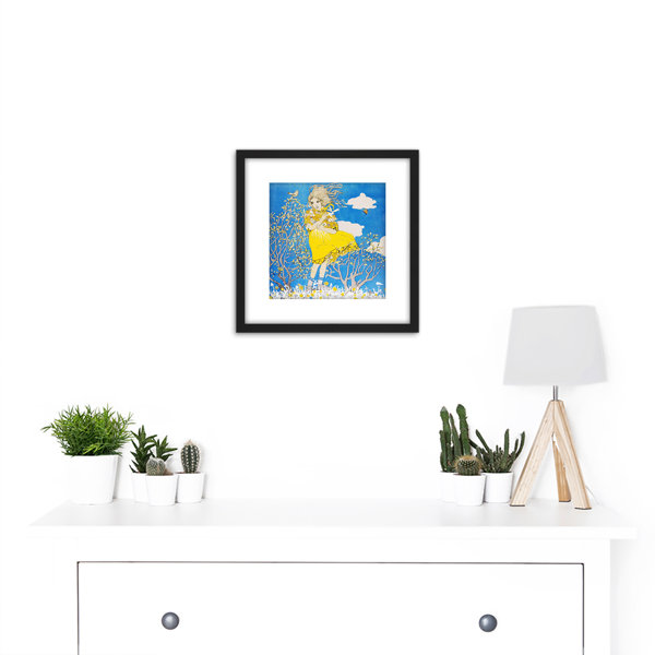 Marlow Home Co. Zuckermann Cizek Girl Amongst Flowers Painting by Berta ...