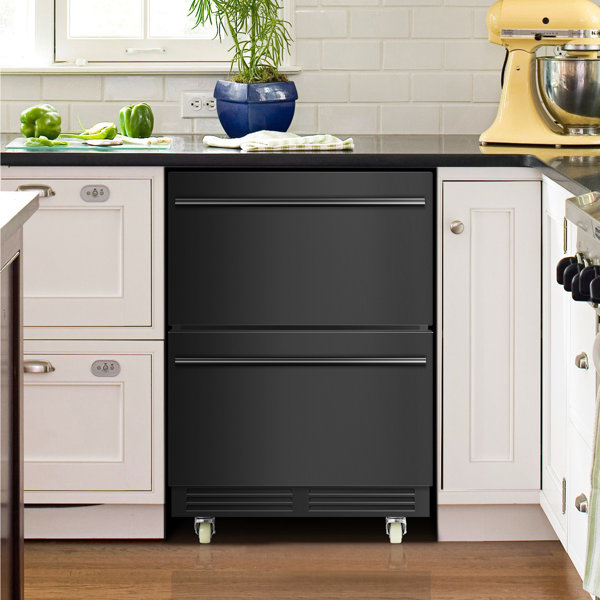 Nipus 24 Inch Beverage Refrigerator Freestanding/Built-In Drawer Cooler ...