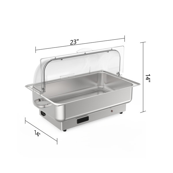 The Party Aisle™ Transparent Lid Electric Chafing Dish Set & Reviews ...