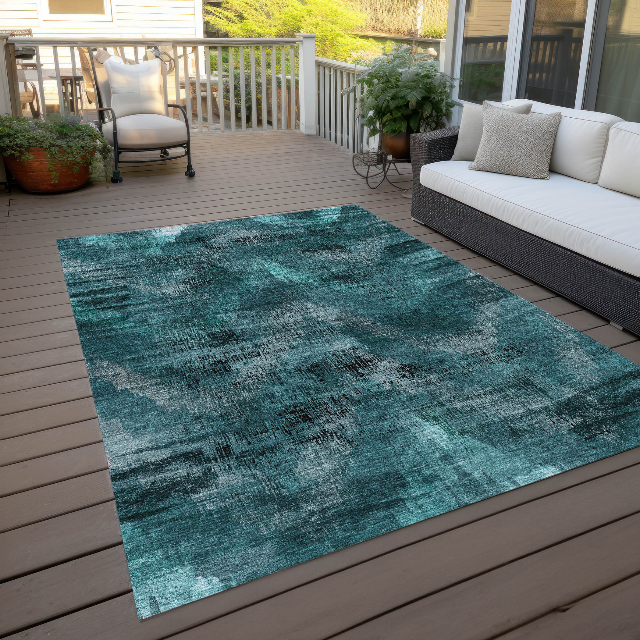 Langley Street Tapis intérieur / extérieur Malchow avec envers antidérapant - Wayfair Canada