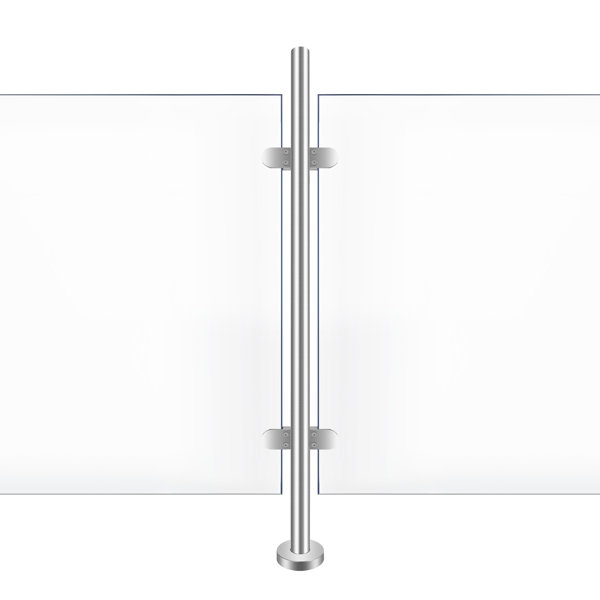 YYBSH 43.34" Stainless Steel Railing Post Pole (Middle Post) | Wayfair