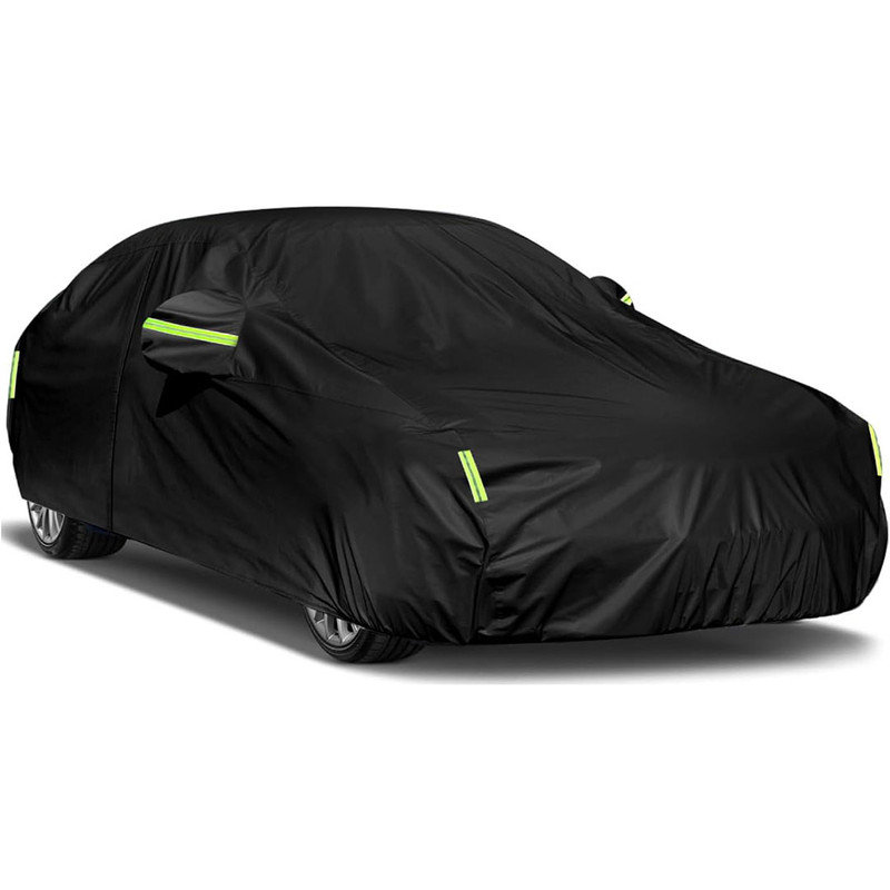 ZILNOX 7 Layers Heavy Duty Car Cover Waterproof All Weather, Snowproof ...