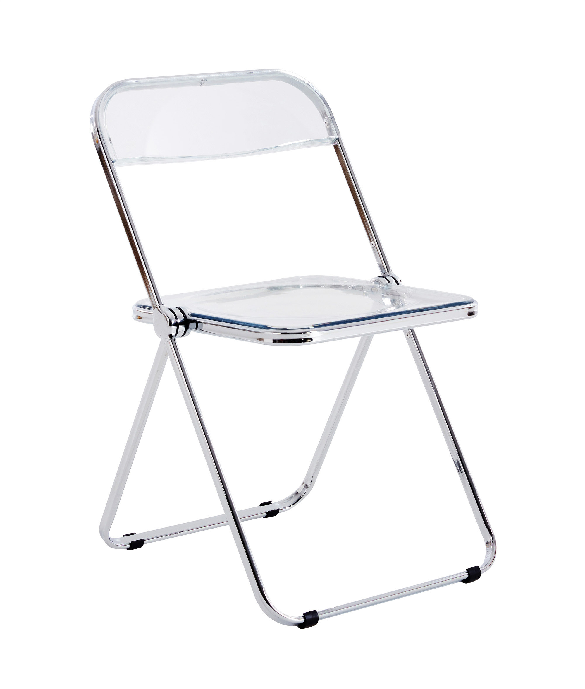 Inbox Zero Transparent Folding Chair Chair Pc Living Room Seat 17W ...