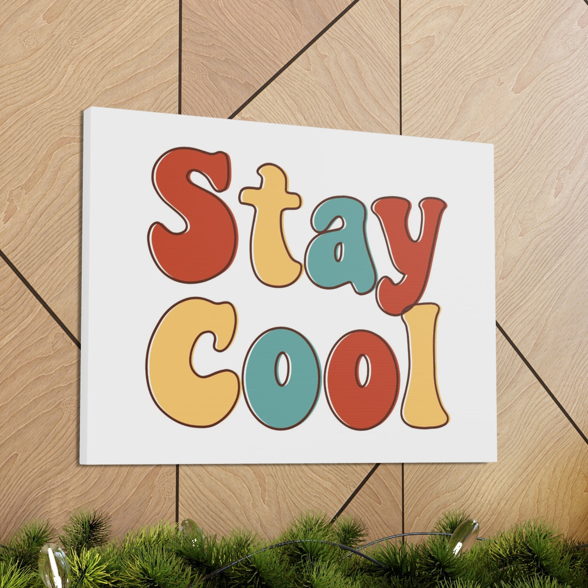 Trinx Stay Cool - Wrapped Canvas Textual Art - Wayfair Canada
