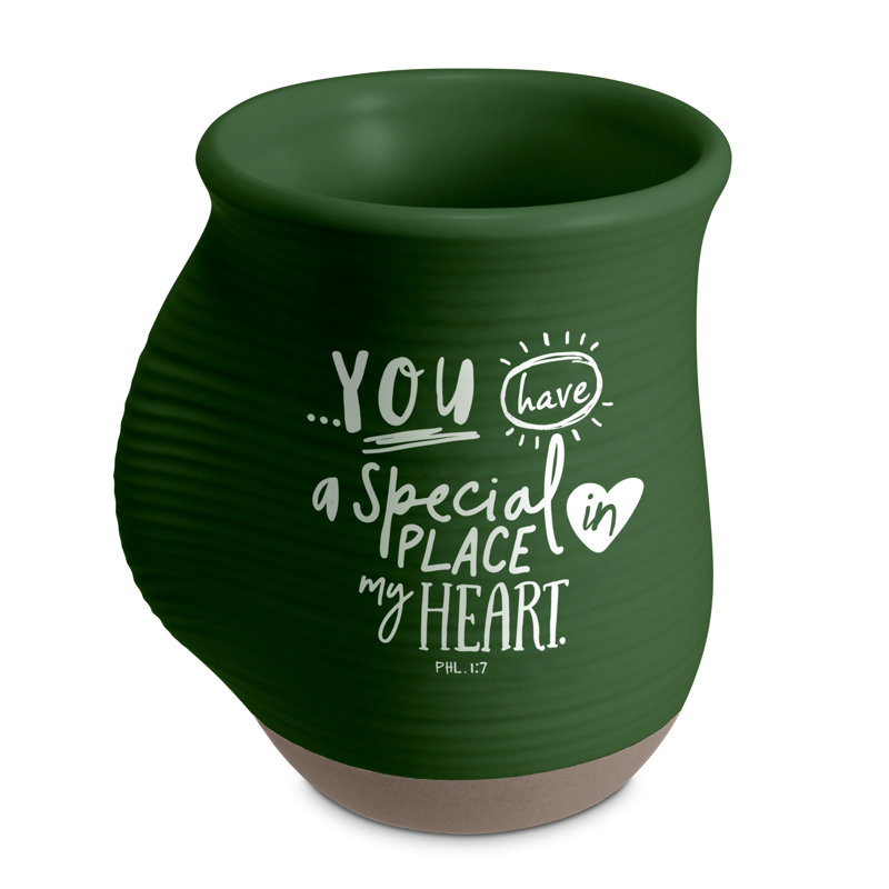Trinx Handwarmer Mug Special Place Green 18 Oz | Wayfair