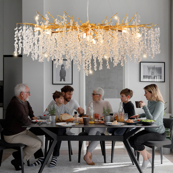 Akari Lanterns Akari Tree Branch Glass Art Grapes Chandelier Lighting ...