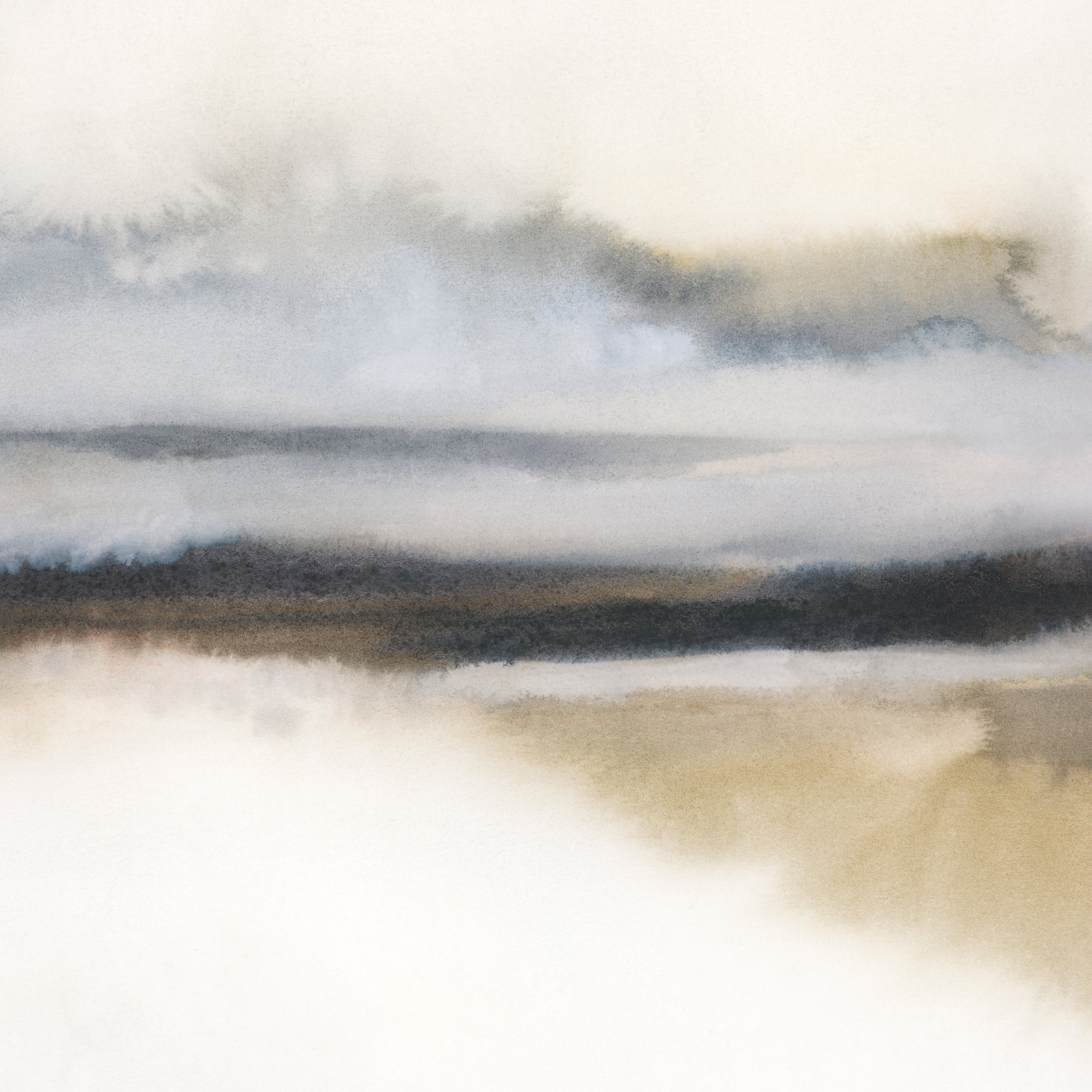Wrought Studio™ Lauretto Misty Greyland II On Canvas by Grace Popp ...