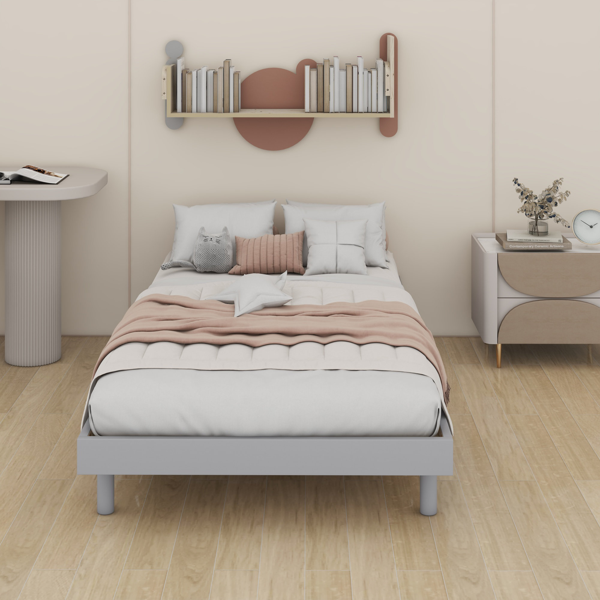 Ebern Designs Modern Design Floating Platform Bed Frame | Wayfair