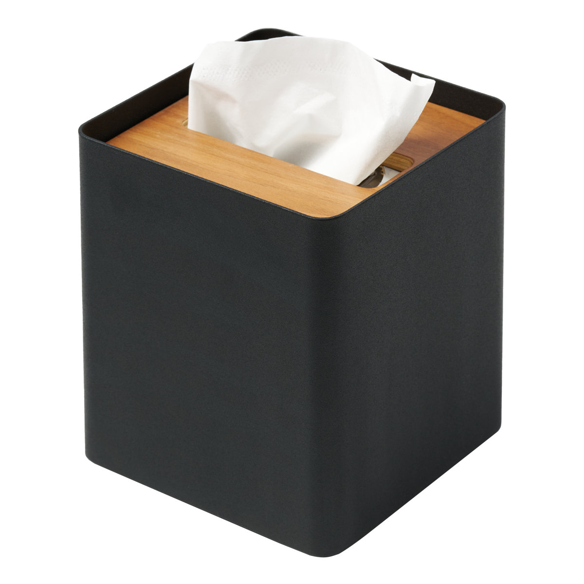 Yamazaki Home Square Reusable Tissue Box Cover Metal Container Case ...