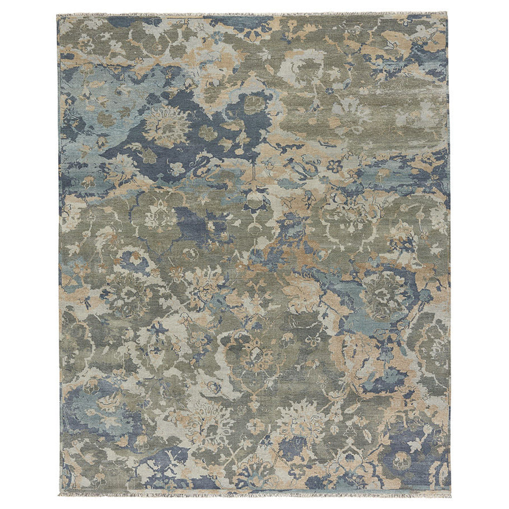 Capel Rugs Ellerbe Hand-Knotted Wool Azure Blue Area Rug | Perigold