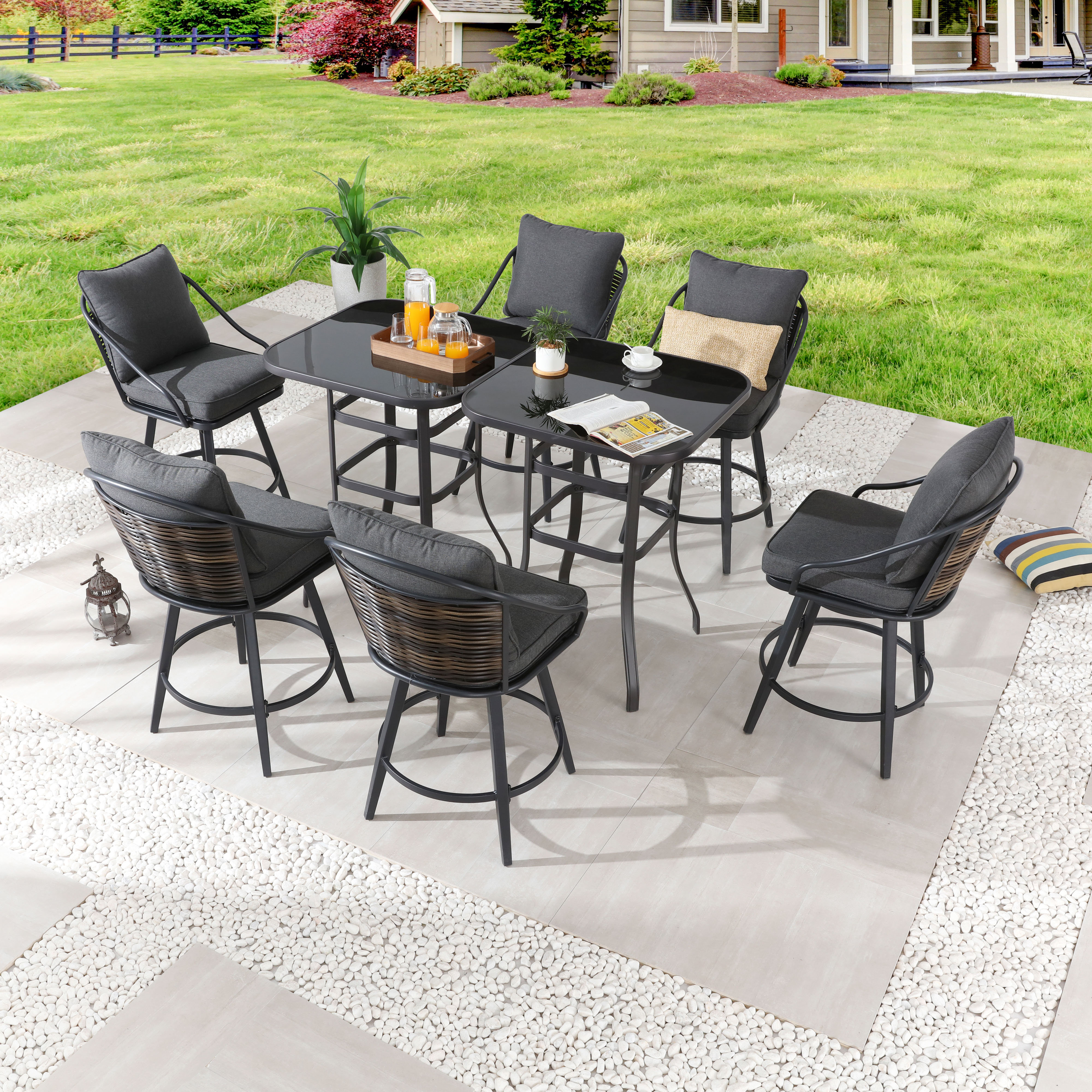 Canora Grey Swinton 6 - Person Square Outdoor Dining Set - Wayfair Canada