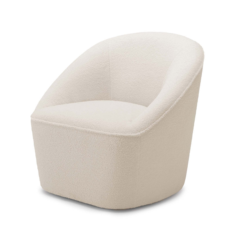 MARONGWE2 Anson Boucle Swivel Chair | Wayfair